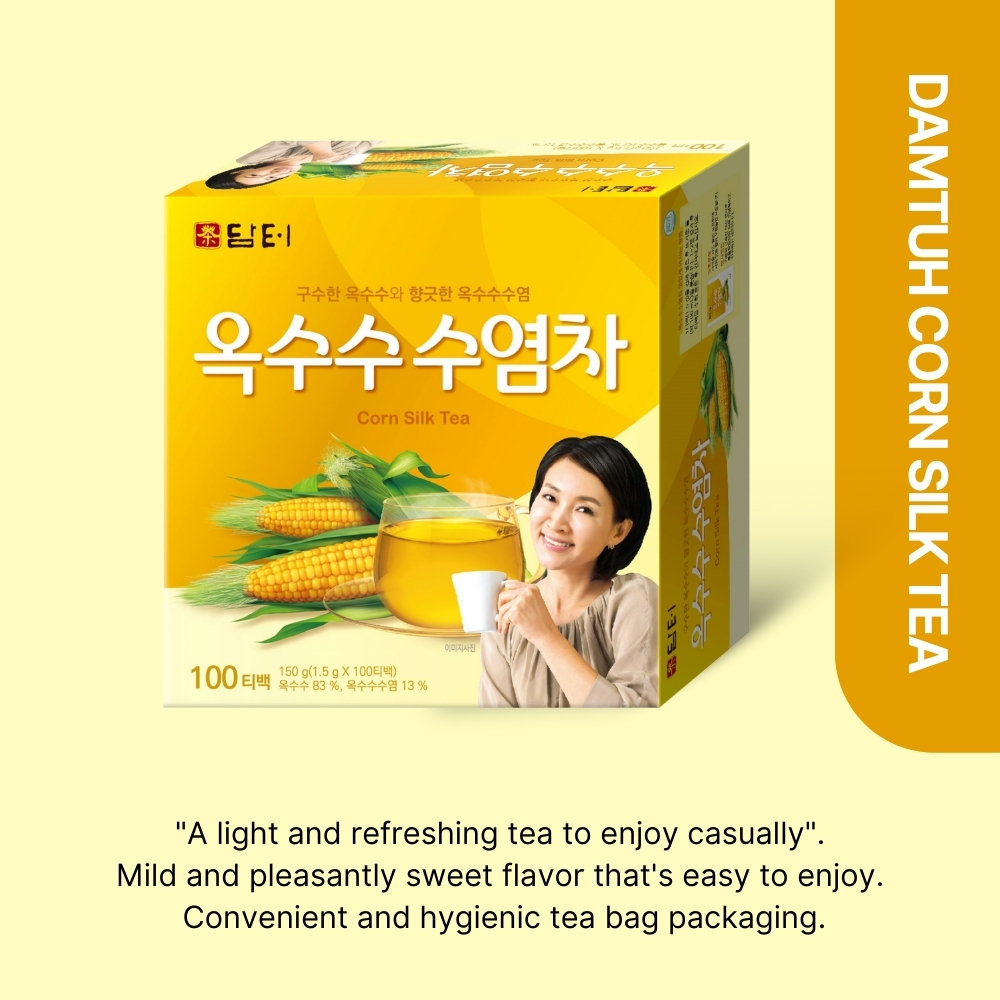 Damtuh Corn Silk Tea 50/100/150T | Korean Roasted Corn Tea Bags ...