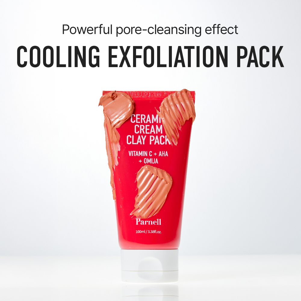 [PARNELL] Aha Omija Ceramic Cream Clay Mask, 100ml, Aha, Skin Cooling ...