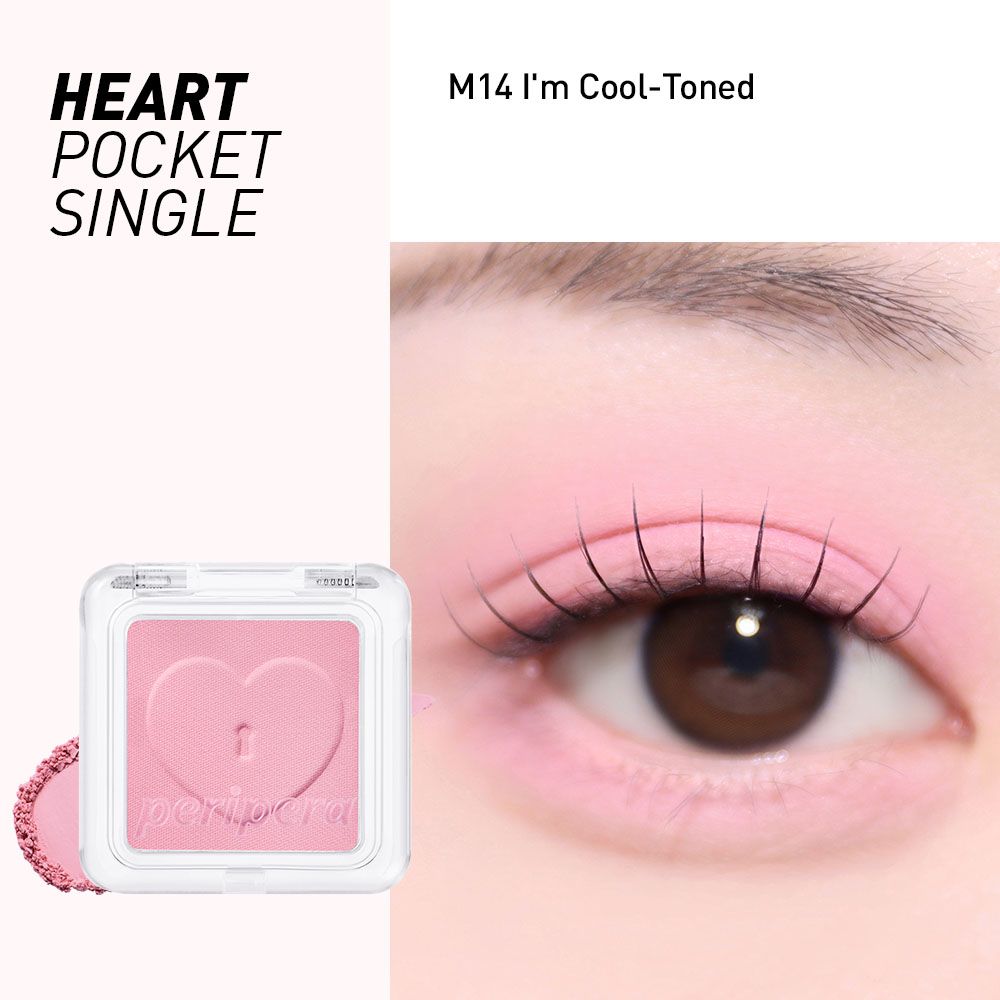 [PERIPERA] Heart Pocket Single Eyeshadow 19 Color l Curated Color ...