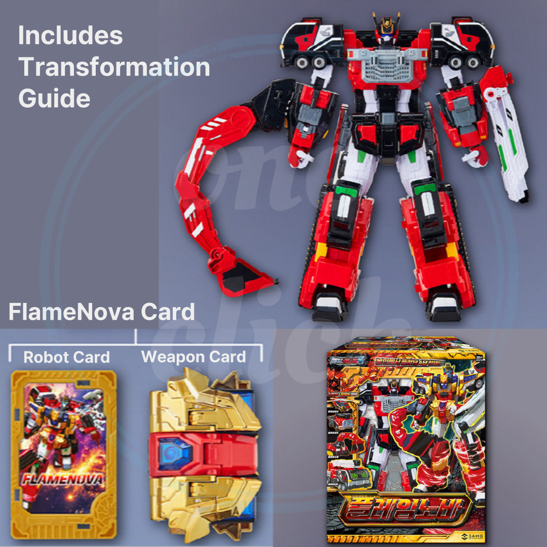METAL CARDBOT S Flame Nova – Transforming Fire Truck Robot Toy | Korean ...