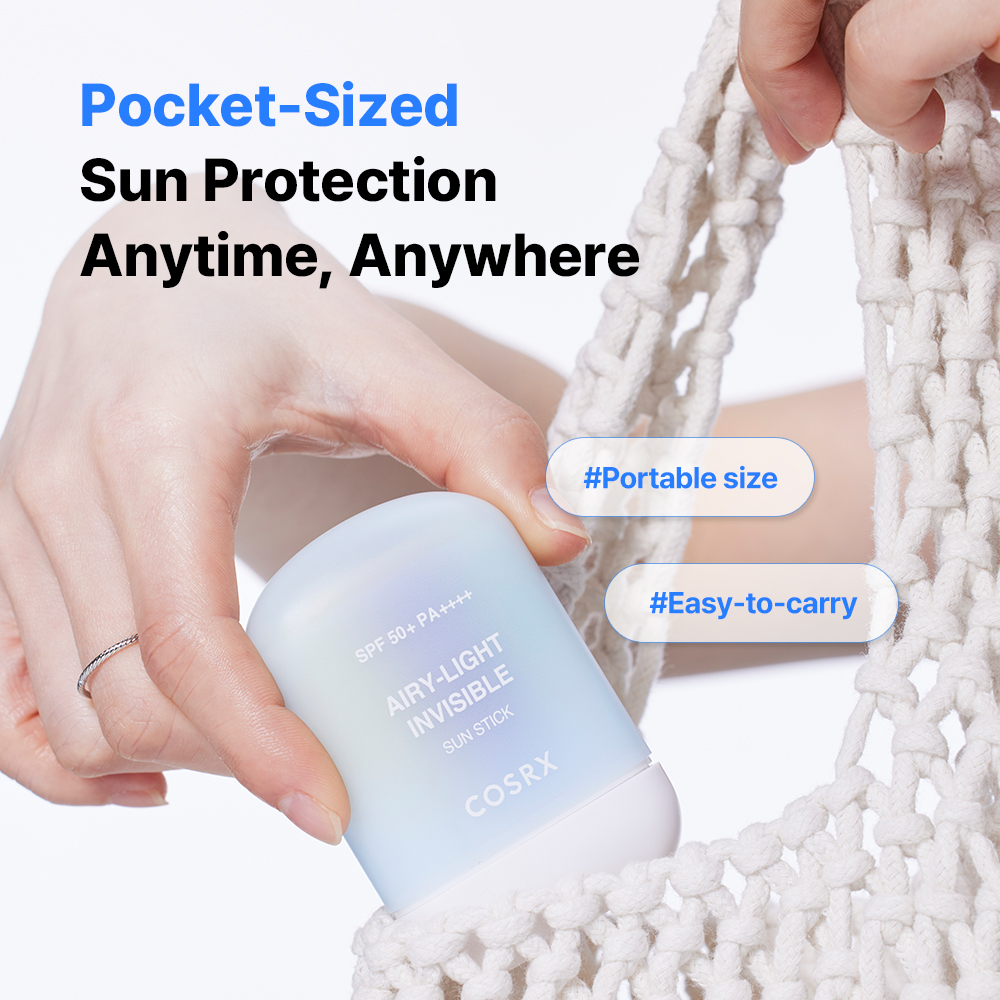 [COSRX OFFICIAL] NEW Airy-Light Invisible Sun Stick (19g) SPF50+ PA++++ Matte Sun UV Protection ...