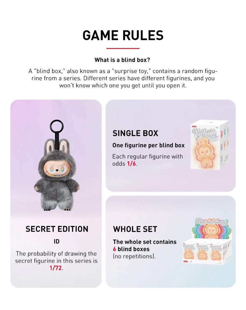 THE MONSTERS LABUBU V3 LBB Big into Energy Series-Vinyl Plush Pendant ...