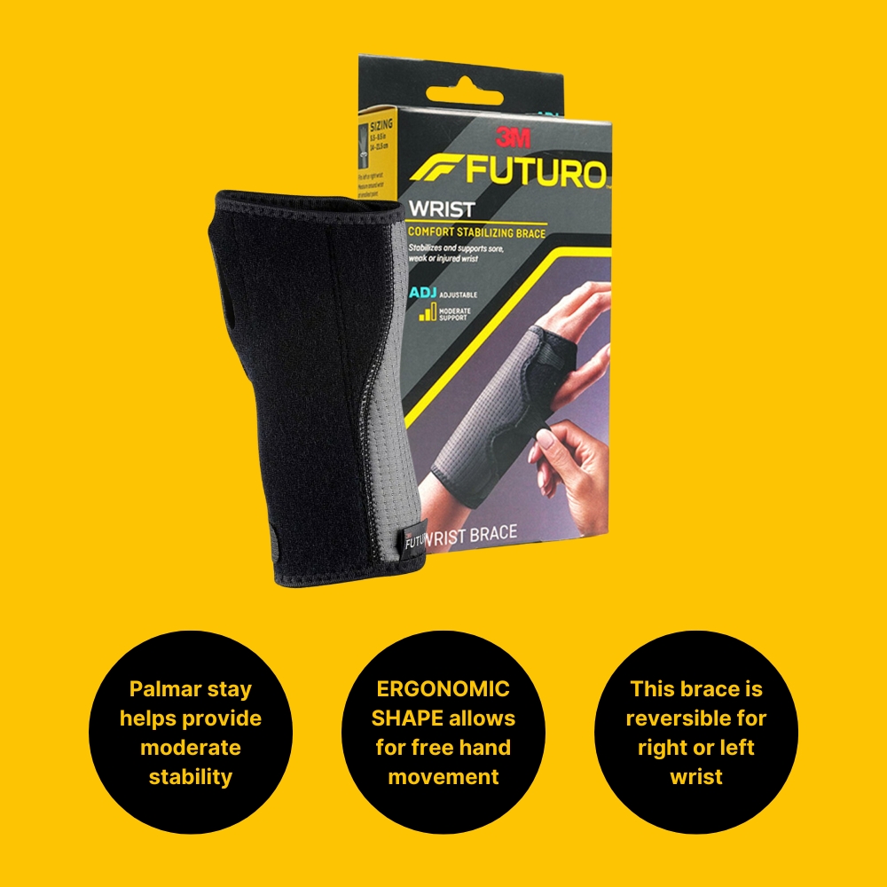 3M Futuro Adjustable Wrist Brace for Comfort and Stabilization - 1 Unit ...