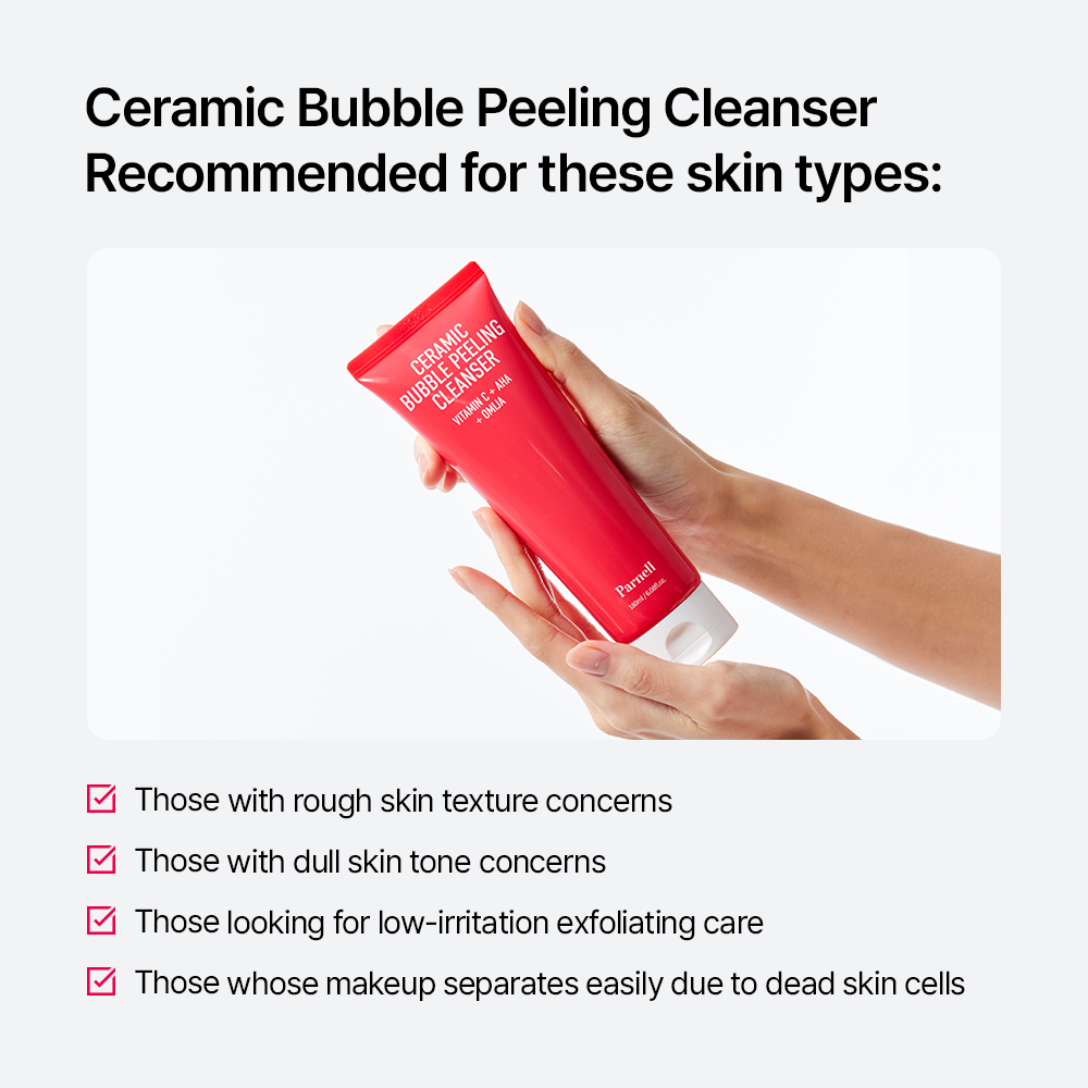 [PARNELL] Aha Omija Ceramic Bubble Peeling Cleanser, 180ml, AHA, Skin ...