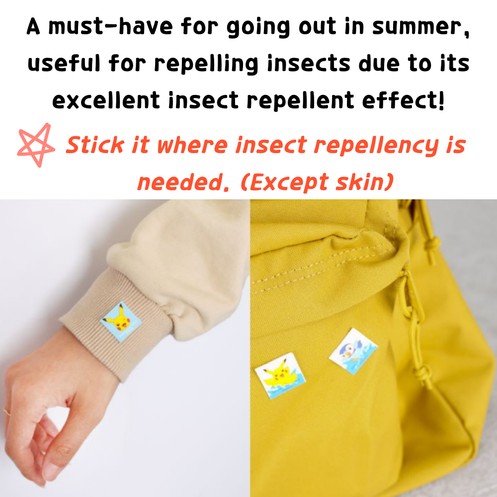 Pokémon Plaid Summer Patch Pokemon Mosquito Bug Repellent Patch Natural ...