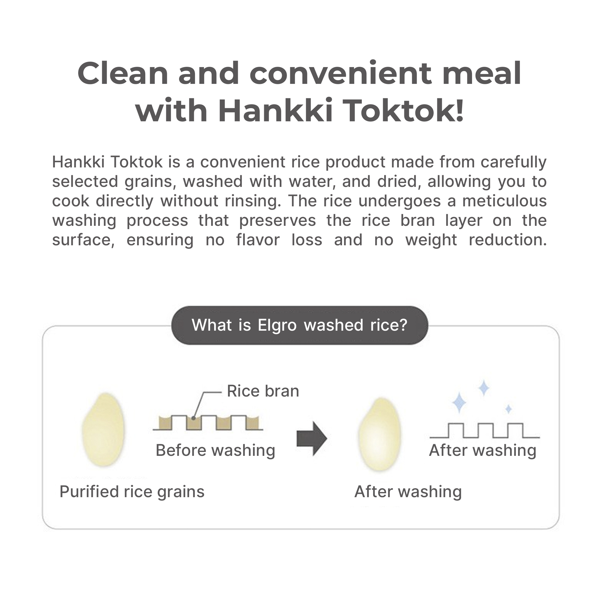 Hankki Toktok Korean White Rice 1.5kg - Best Selling Washed Rice ...
