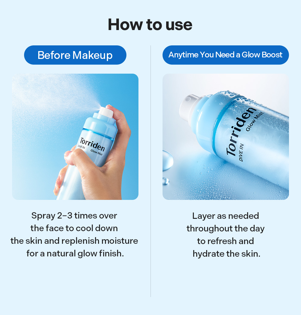 [Torriden Official] Dive In Glow Mist 120ml | Hyaluronic Acid Spray ...