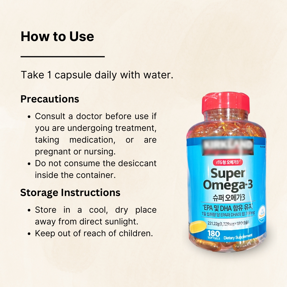 Premium Omega-3 Fish Oil Softgels 180ct | Daily Nutritional Support ...
