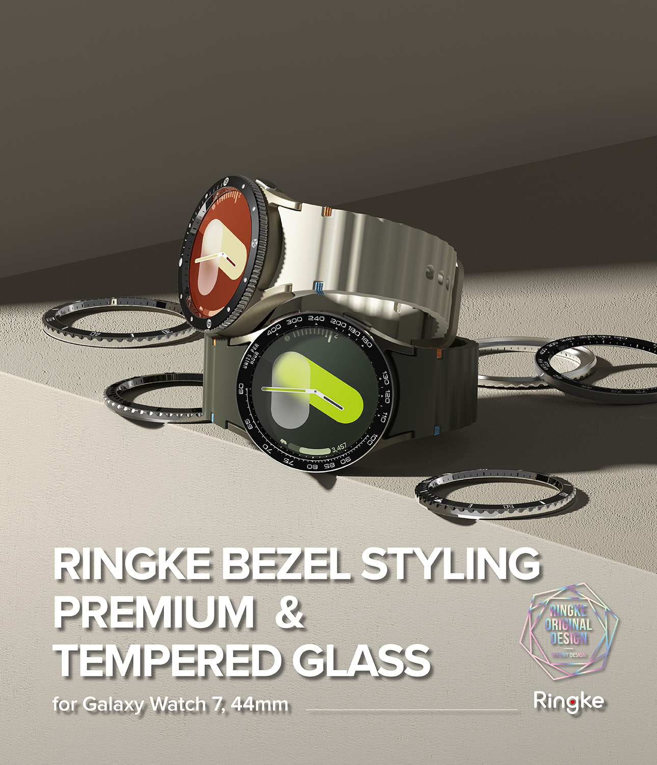 Ringke Bezel Styling & Glass Premium for Galaxy Watch 7 44mm ...