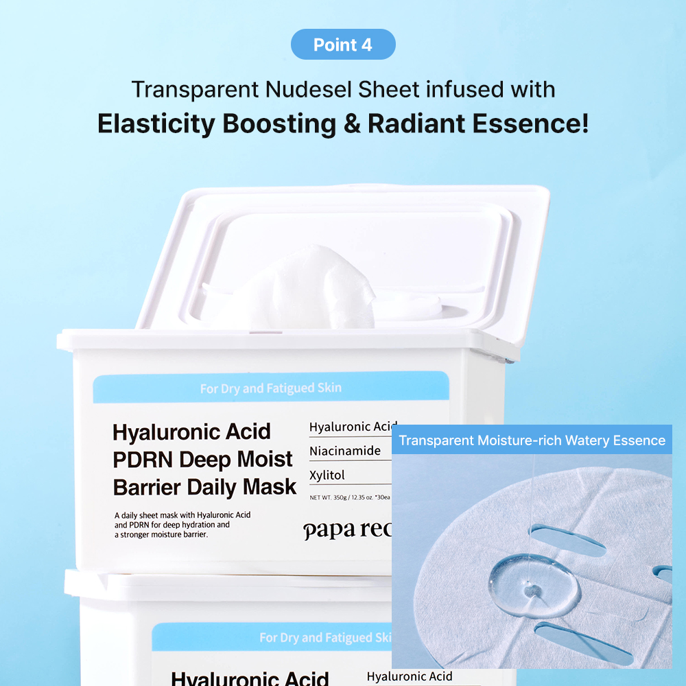 papa recipe Hyaluronic Acid PDRN Deep Moist Barrier Daily Mask (350g ...