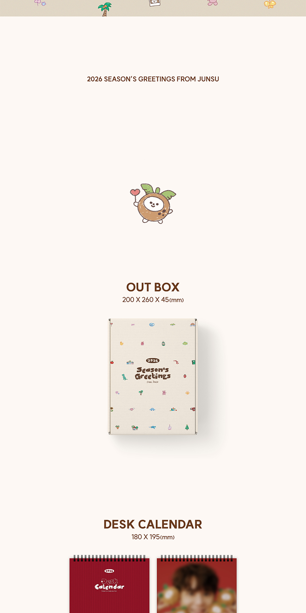 KIM JUN SU 2026 Seasons Greetings [FROM JUNSU] | Shopee Philippines