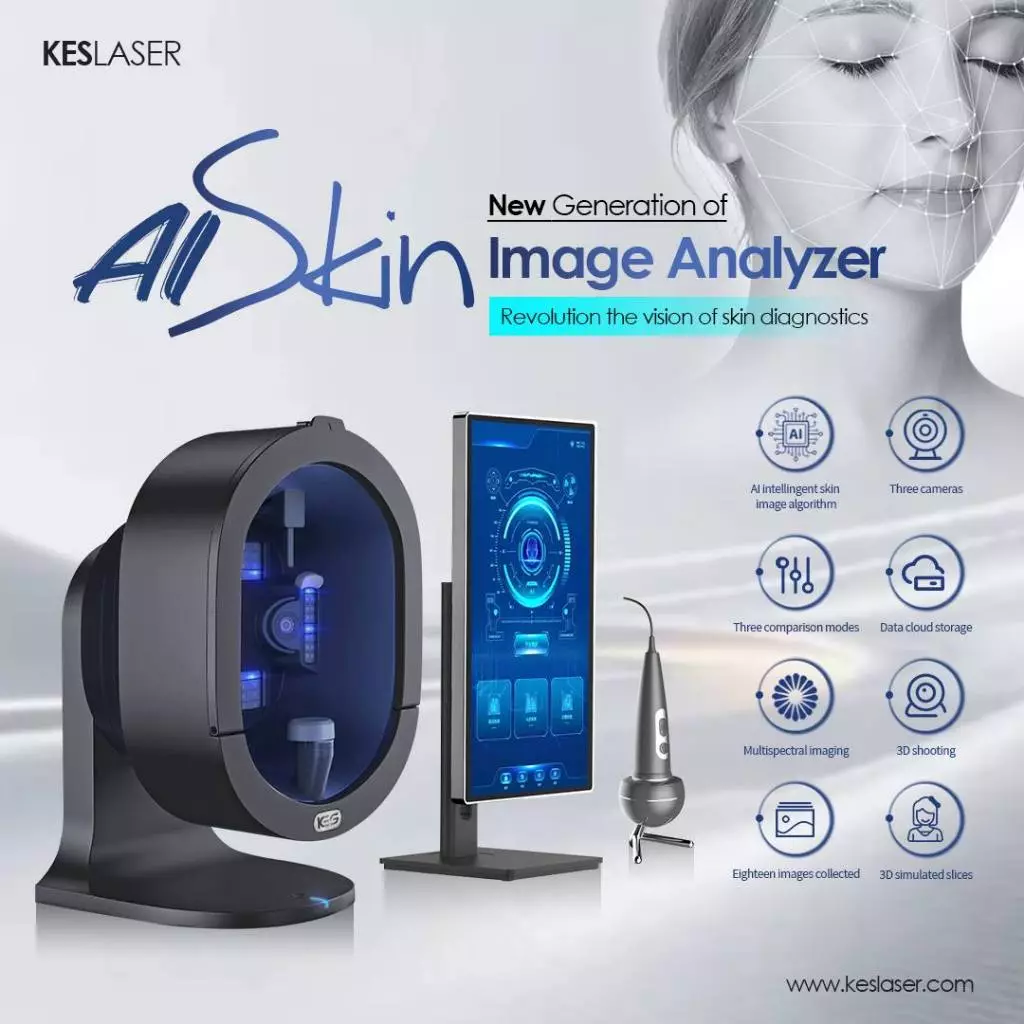 Skin Analyzer BitMoji & Miaojing Smart Detector 8 Spectrum Digital Deep ...