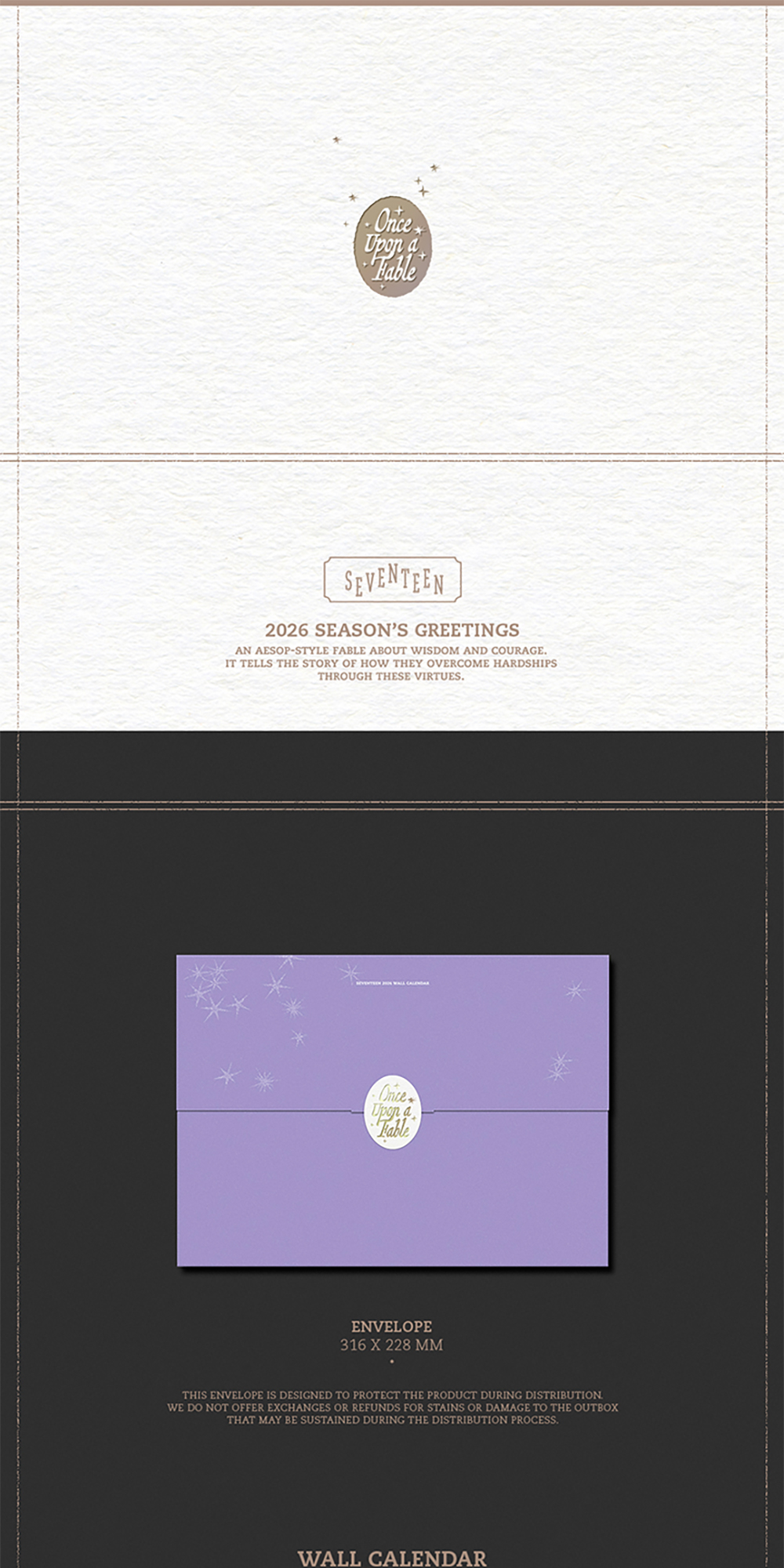 (Weverse POB) SEVENTEEN - 2026 Seasons Greetings + Wall calendar SET ...