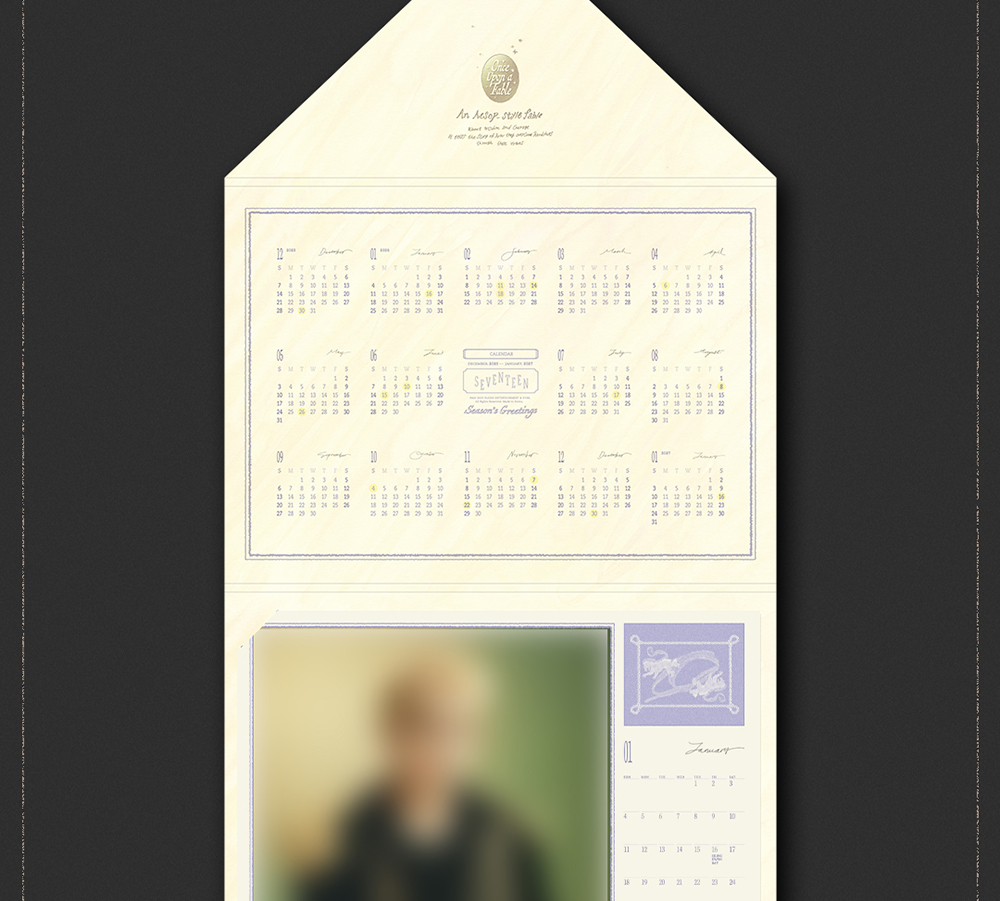 SEVENTEEN (SVT) - 2026 WALL CALENDAR [ONCE UPON A FABLE] (12th Dec.2025 ...