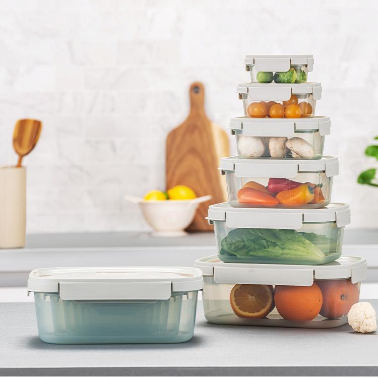 LocknLock 2P & 3P Set 230ml 500ml 920ml 1.6L 2.7L Nestopia Chak Chak Airtight Food Storage ...