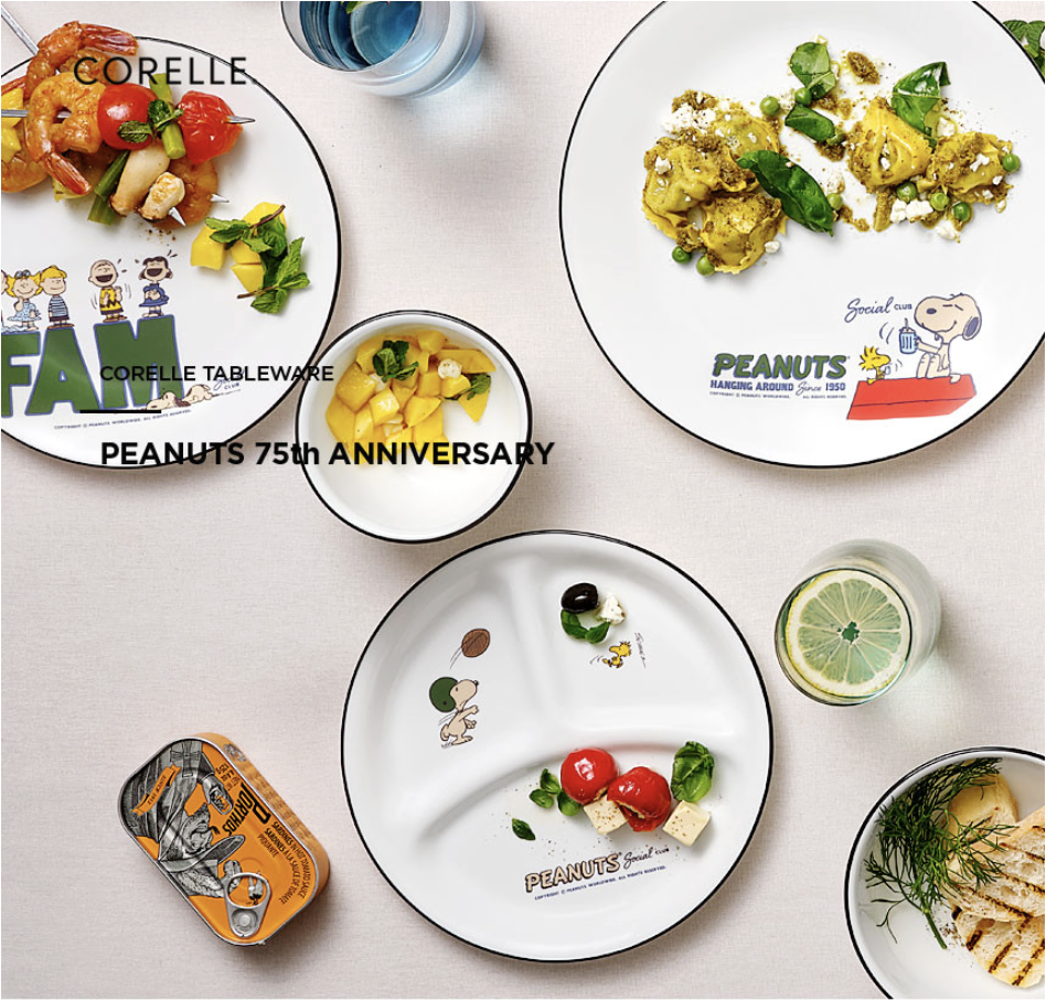 [CORELLE X PEANUTS] 75th Anniversary Dinnerware Edition | Shopee ...