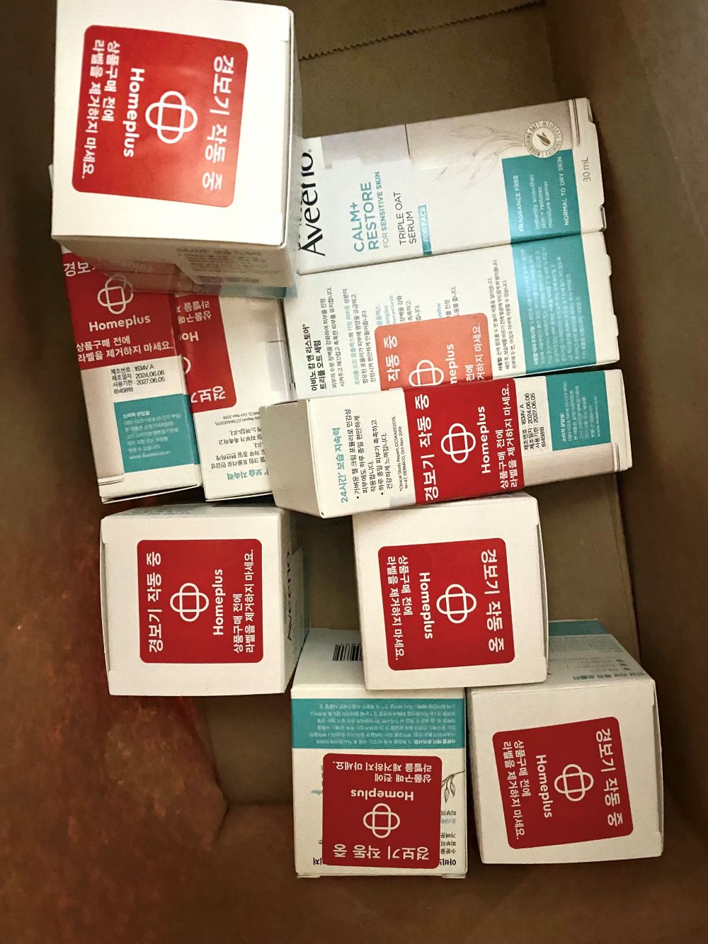 AVEENO® FACE CALM + RESTORE® OAT GEL MOISTURISER 50ml/TRIPLE OAT SERUM ...