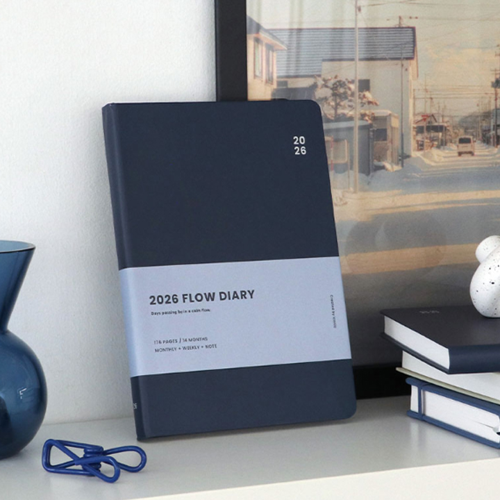 Flow 2026 Daily Diary – A5 Compact Dated Planner, Korean Stationery ...