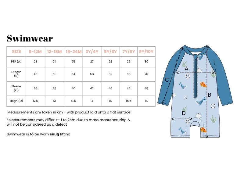 Coastberry Coastal Carnival UPF50+ Long Sleeve Swimsuit V2 (Baby & Kids ...