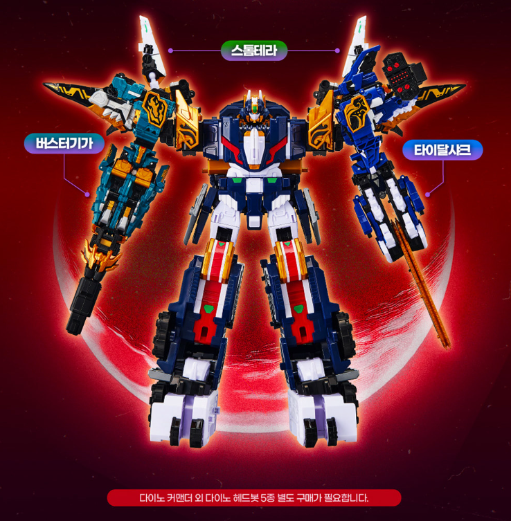 [Mini Force] The Strongest Dinosaur Mini Force Dino Commander Giant ...