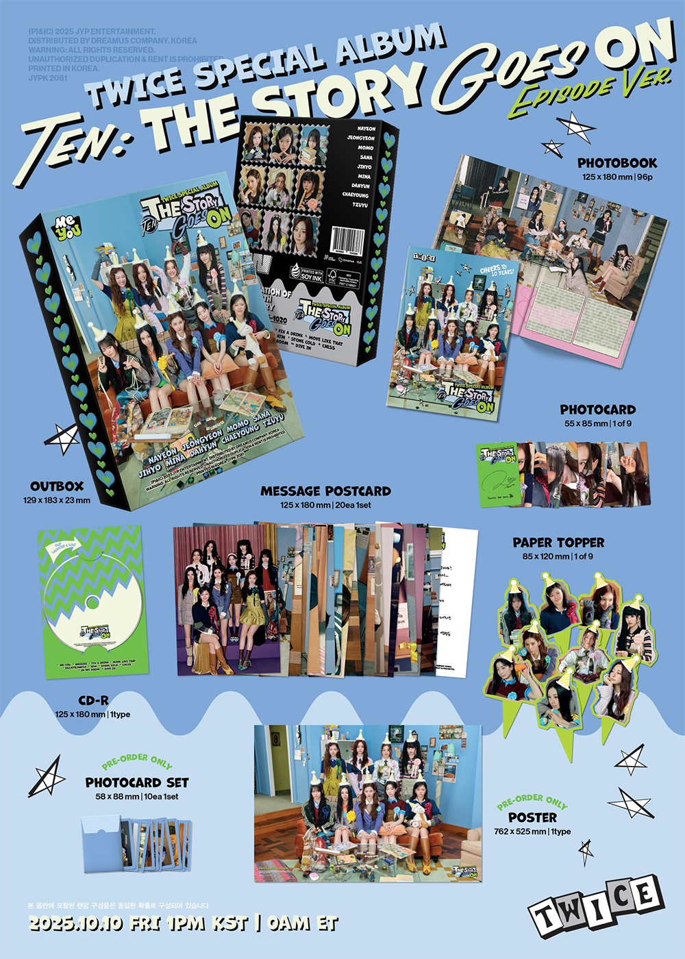 TWICE - Special album TEN: THE STORY GOES ON_Episode ver | Shopee ...