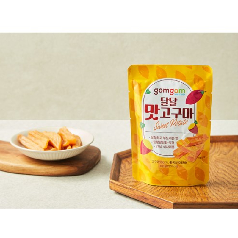 Gomgom Sweet Roasted Dried Sweet Potato 100g Healthy Korean Snack | Shopee Philippines