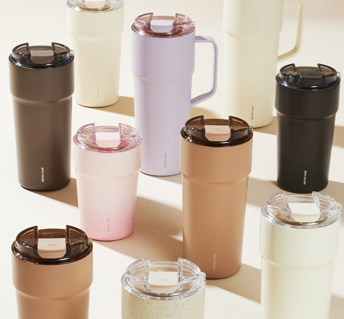 LocknLock, Lock&Lock Metro Cafe Ceramic Tumbler 650ML, Metro Cafe ...