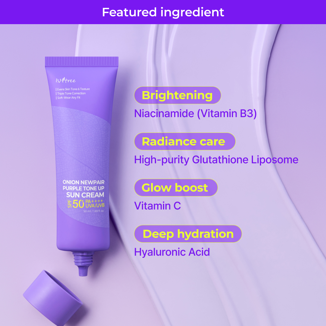 [NEW] Isntree Onion Newpair Purple Tone Up Sun Cream 50ml | SPF50+ PA ...
