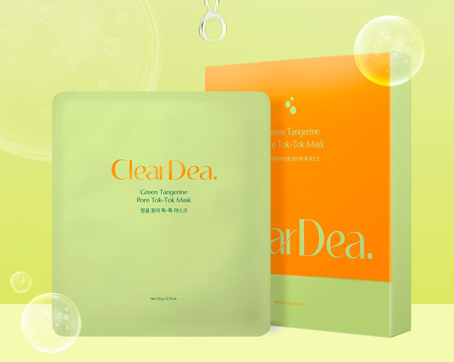 CLEARDEA Green Tangerine Pore Tok-Tok Mask 20g – 4 Sheets / K-BEAUTY ...