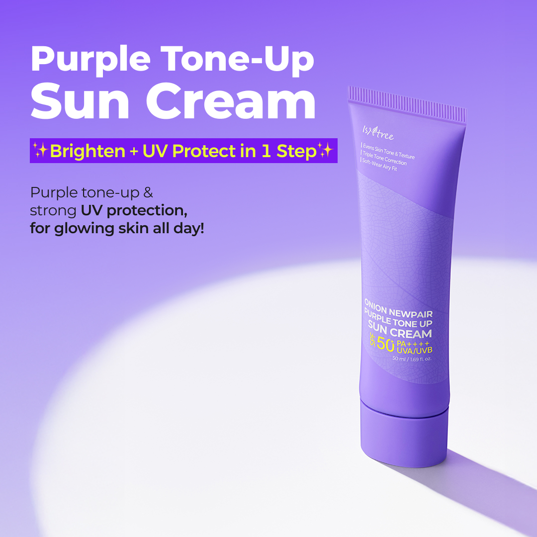 [NEW] Isntree Onion Newpair Purple Tone Up Sun Cream 50ml | SPF50+ PA ...