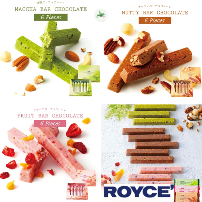 ROYCE’ Bar Chocolate – Matcha, Nutty & Fruit | 3pcs / 6pcs Hokkaido ...