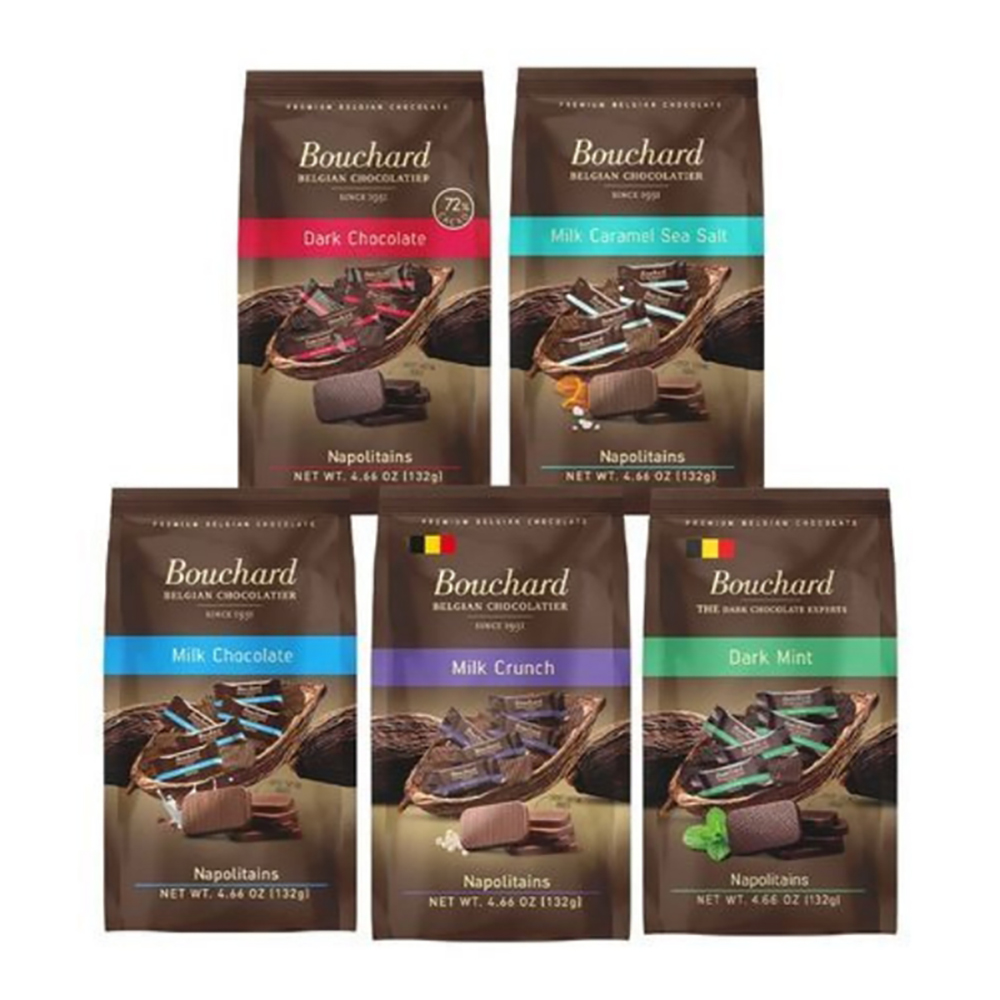 Bouchard Belgian Chocolate 132g Assorted Milk Dark Caramel Mint Crunch ...