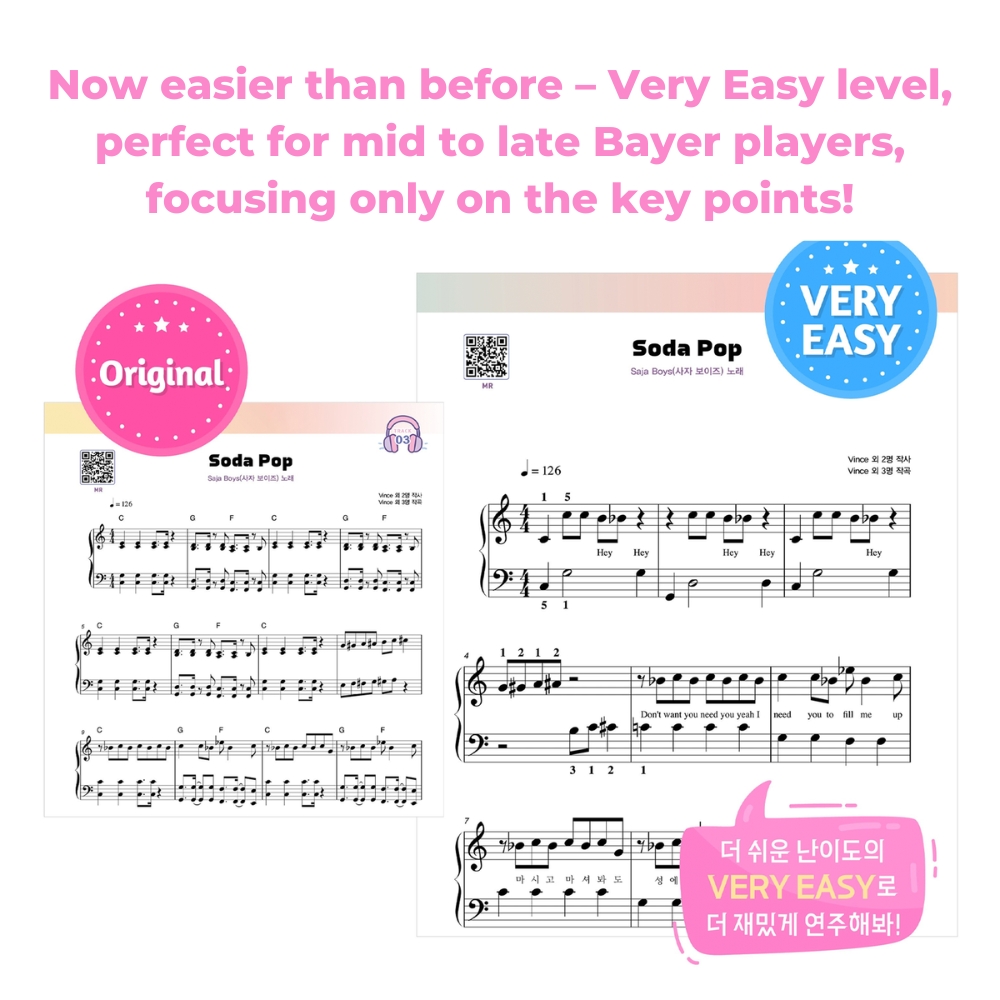 K-POP DEMON HUNTERS Piano Score Collection (VERY EASY Version) | Sheet ...