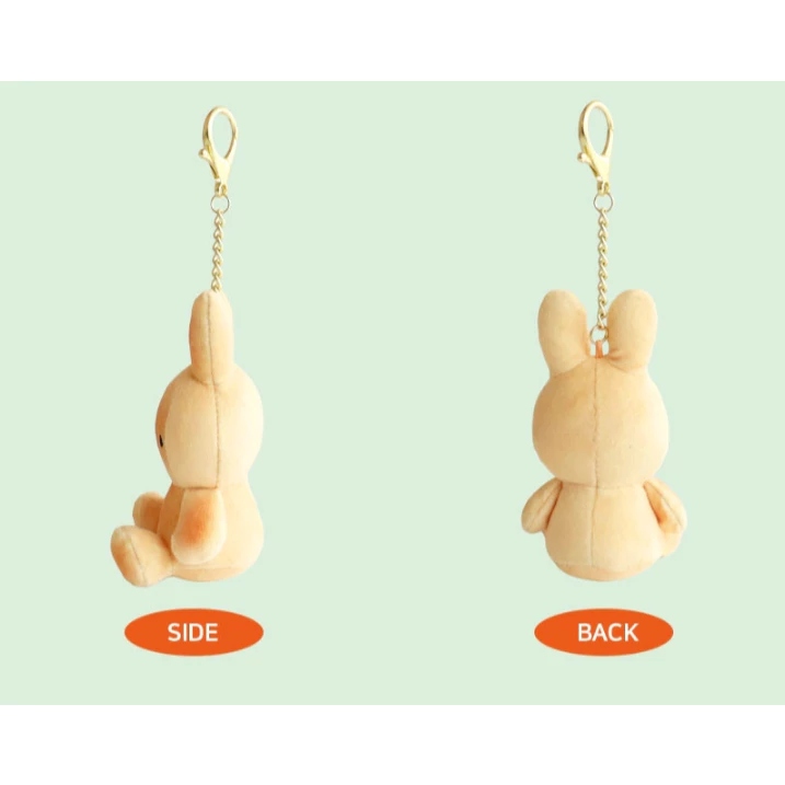 [MIFFY] Miffy Grilled‑Bread Trend Bag charm 11cm Keyring toast theme ...