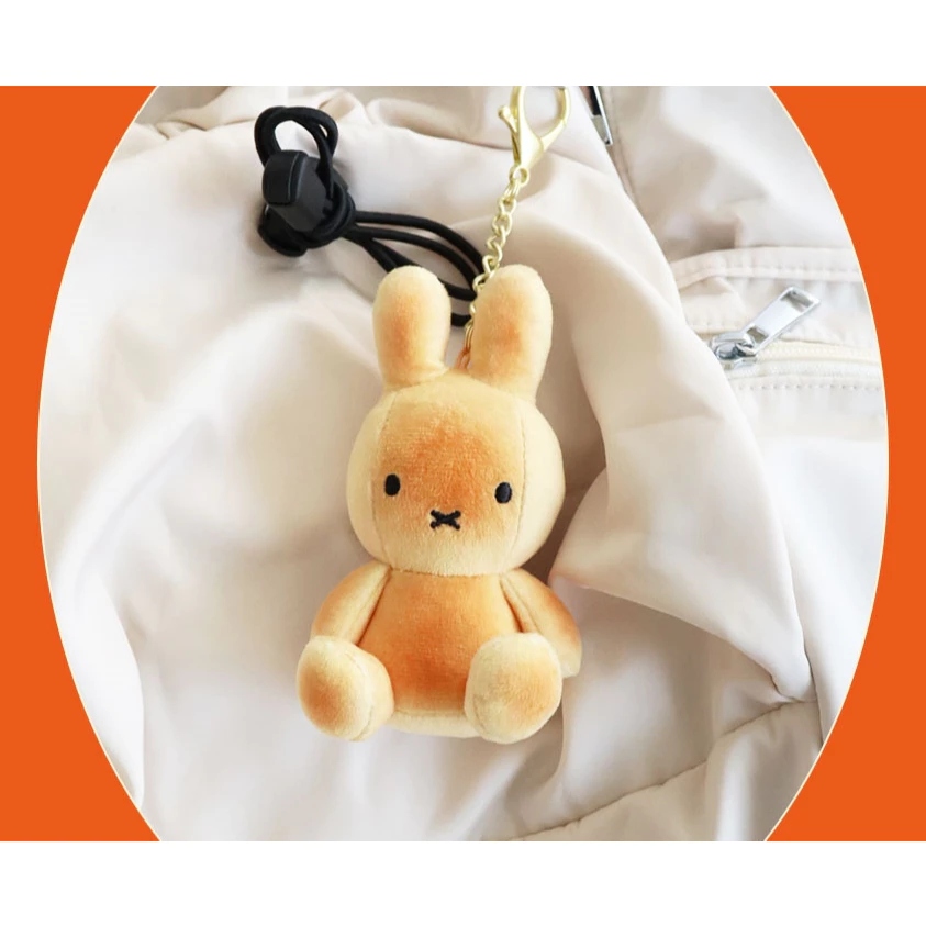[MIFFY] Miffy Grilled‑Bread Trend Bag charm 11cm Keyring toast theme ...