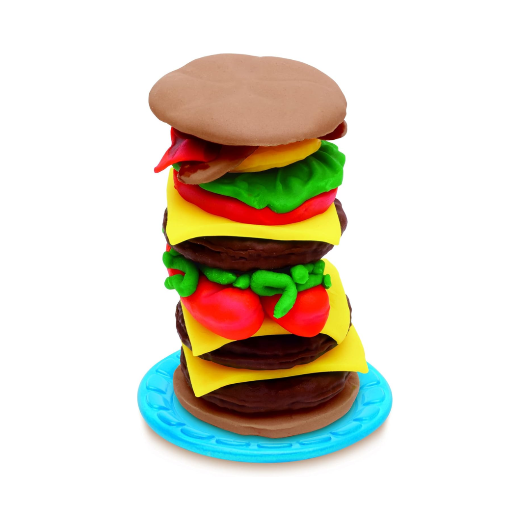 Play-Doh Kitchen Creations Burger Barbecue Playset Play Arts and Crafts ...