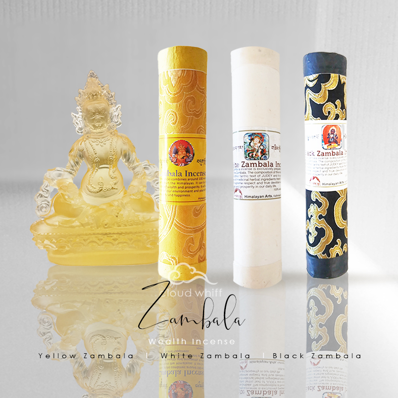 【云】Tibetan Wealth Incense - Zambala (Yellow White Black) | Shopee ...