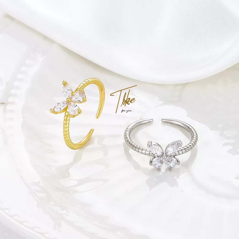 Tala 18K Gold Kyle Inspired - Fairy simple butterfly Ring Exquisite ...
