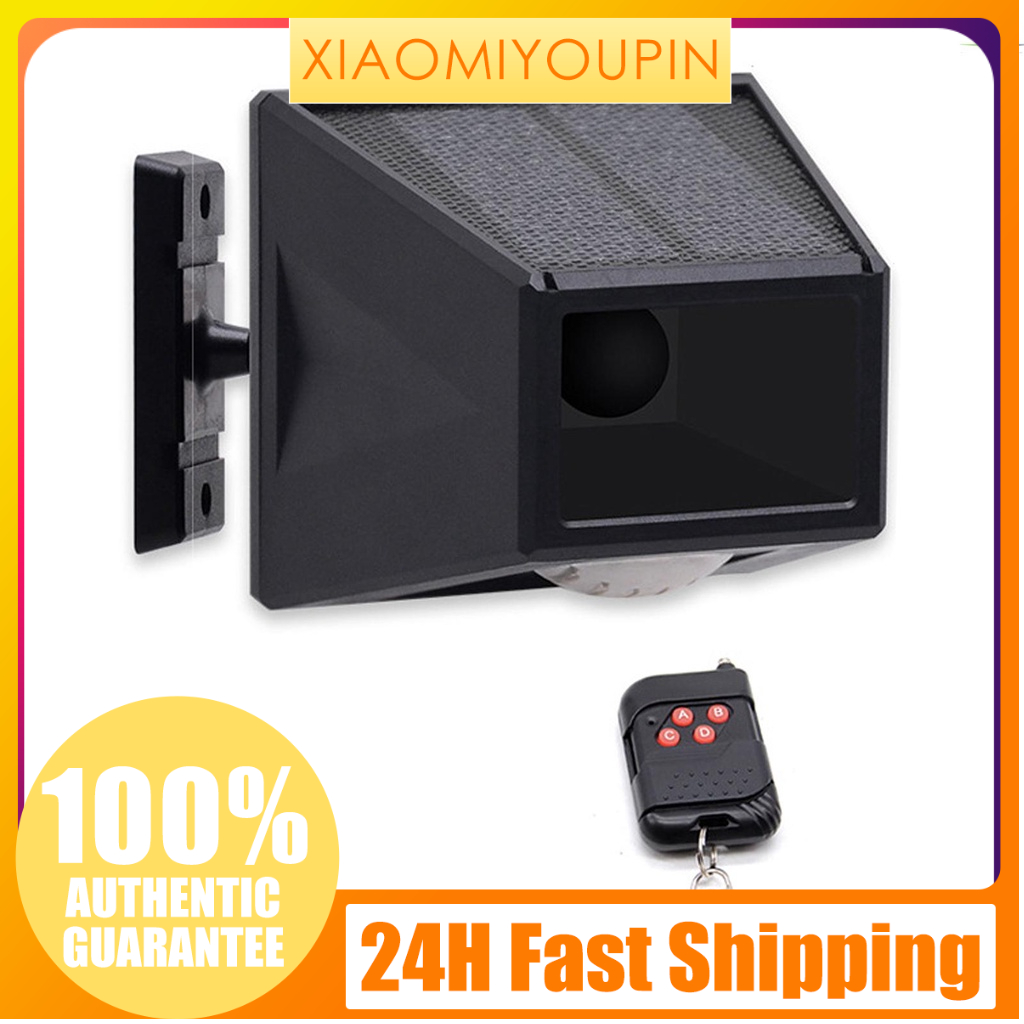 Motion Sensor Solar Alarm Light 110dB Loud Siren LED Strobe Lights with ...