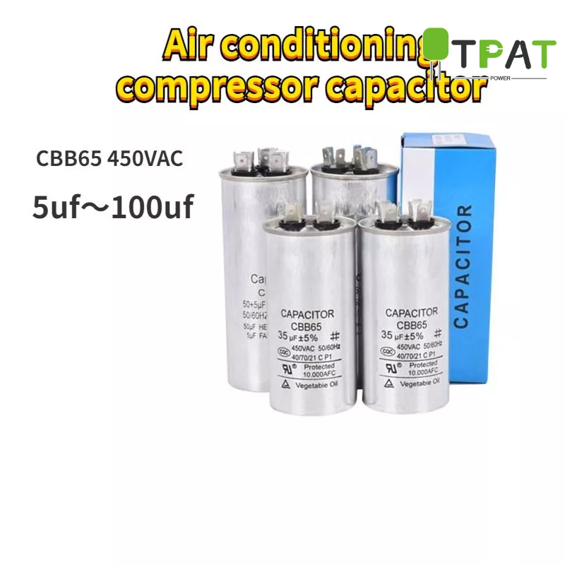 CBB65 Air Conditioning Compressor Capacitor 5uf 6uf 8uf 15uf 20uf 25uf ...