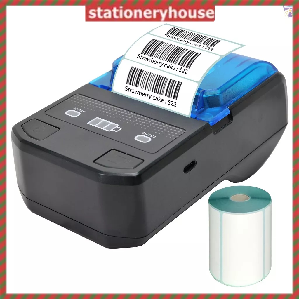 [Stph]Portable 58mm Thermal Label Maker Wireless BT Mini Label Printer ...
