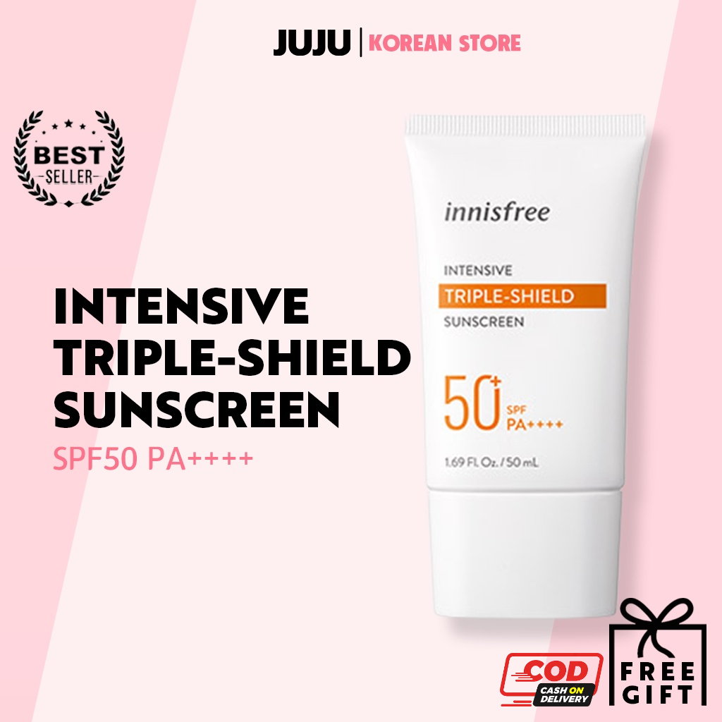 Innisfree / Intensive Triple-shield Sunscreen SPF50+ PA++++ 50ml | Shopee Philippines