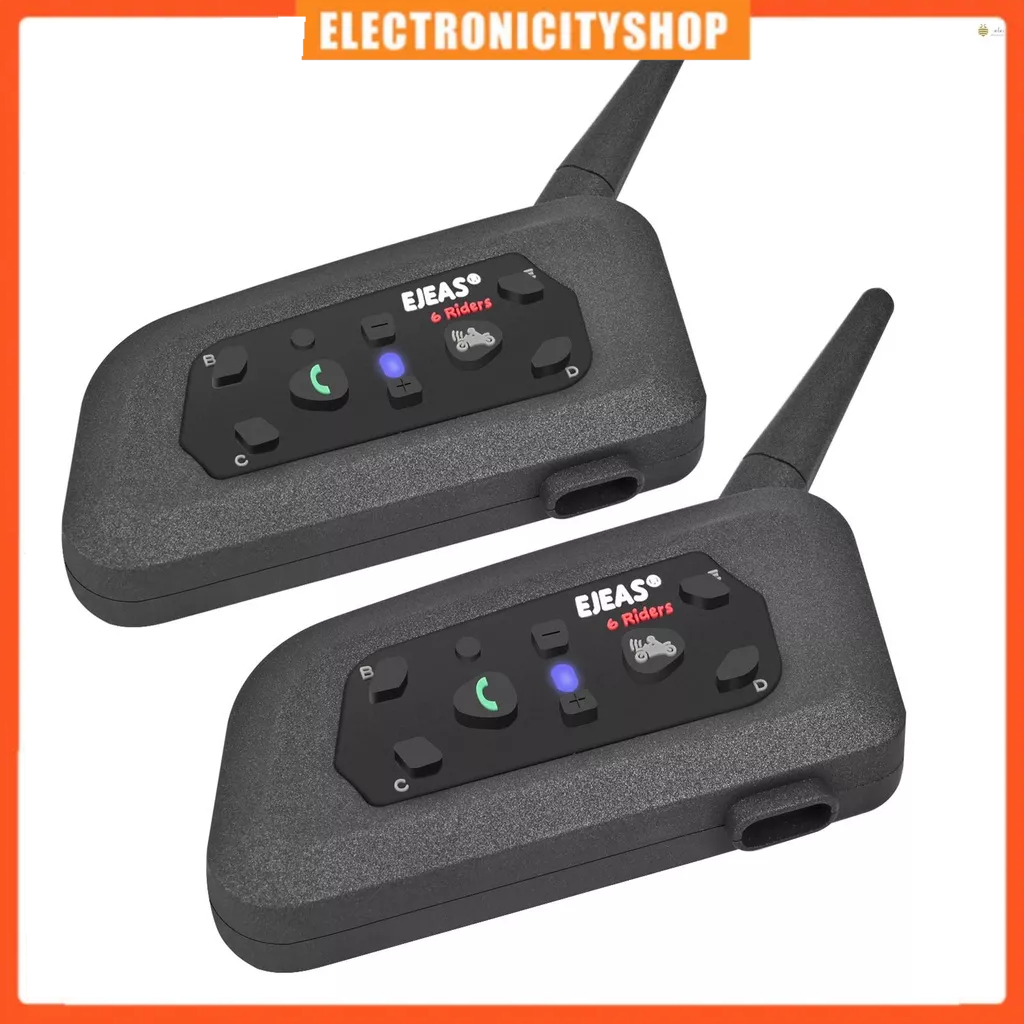 [Ready Stock]EJEAS V6 Pro Bluetooth Motorcycle Intercom Helmet Headset ...