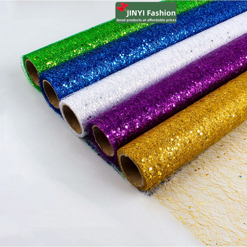 Sequin bouquet net yarn ~(48*50cm) Bouquet diy wrapping paper material ...