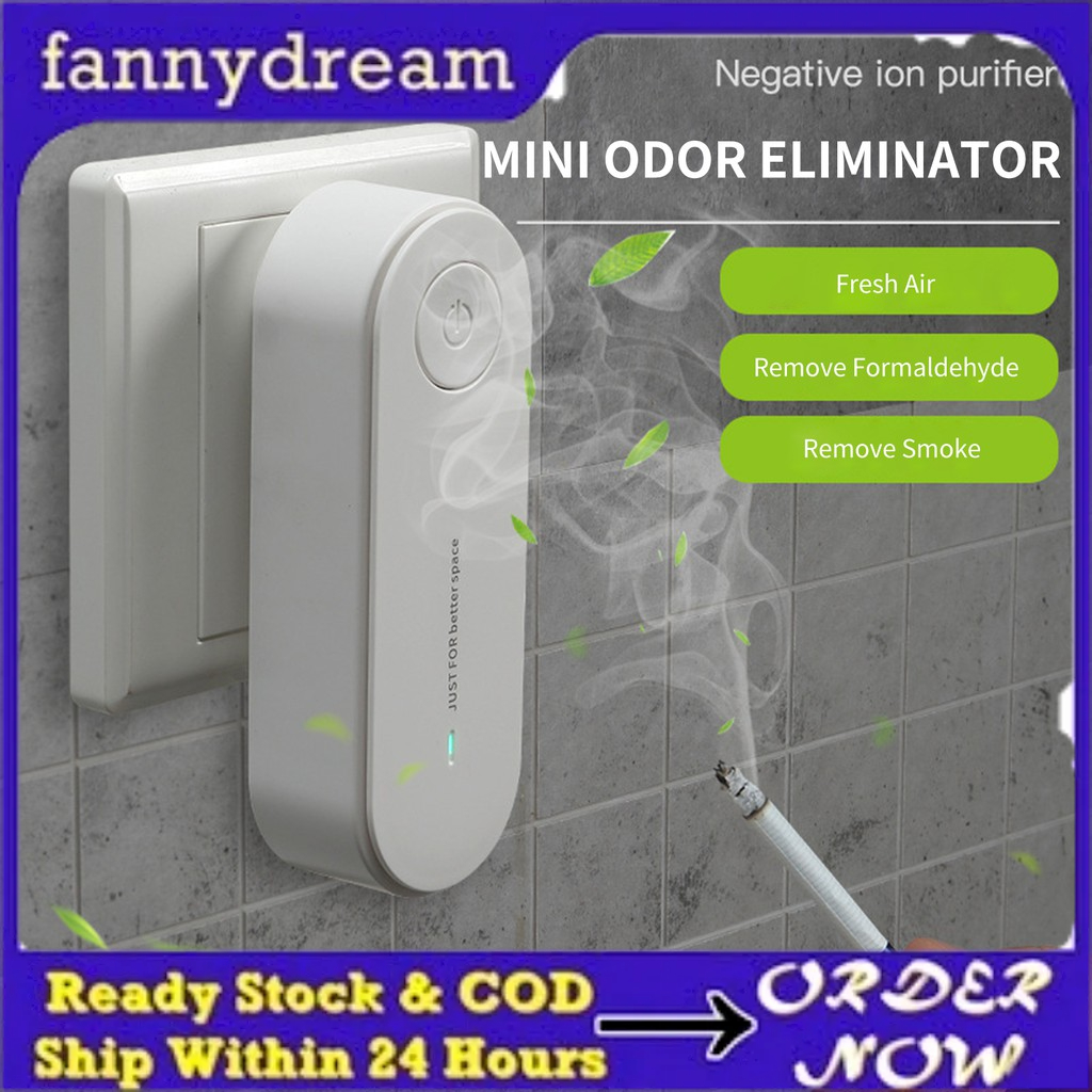 [home] Plug In Air Purifier Portable Deodorizer Mini Odor Eliminator ...