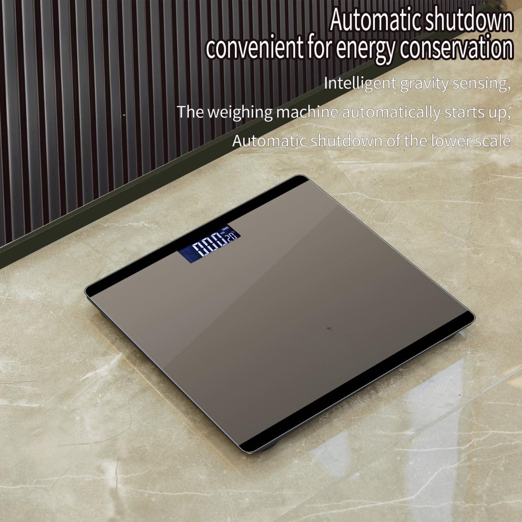 Digital Glass Weighing Scale with Large LCD Display and Thermometer by ...