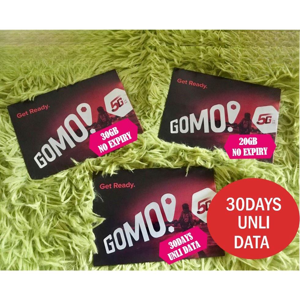 GOMO SIM Card with Unlimited 30-Day Data | Shopee Philippines