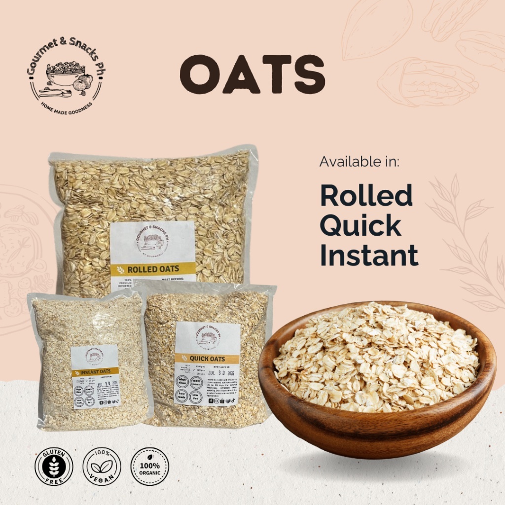 Instant Oats with No Added Sugar and High Fiber - Premium 1kg | Shopee ...