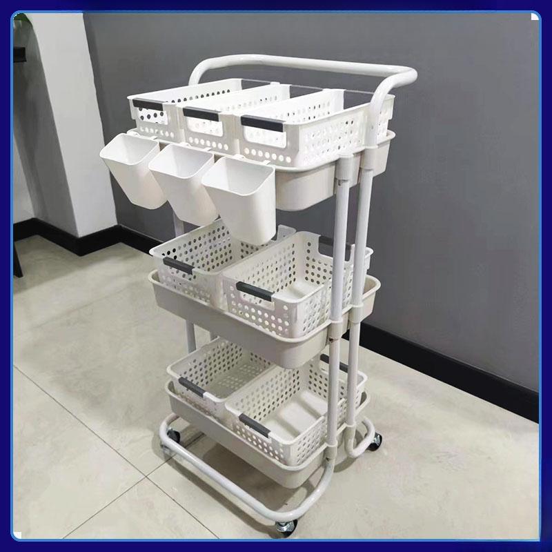 Space-Saving Multi-Tier Trolley Cart Organizer with Wheels | Shopee Philippines