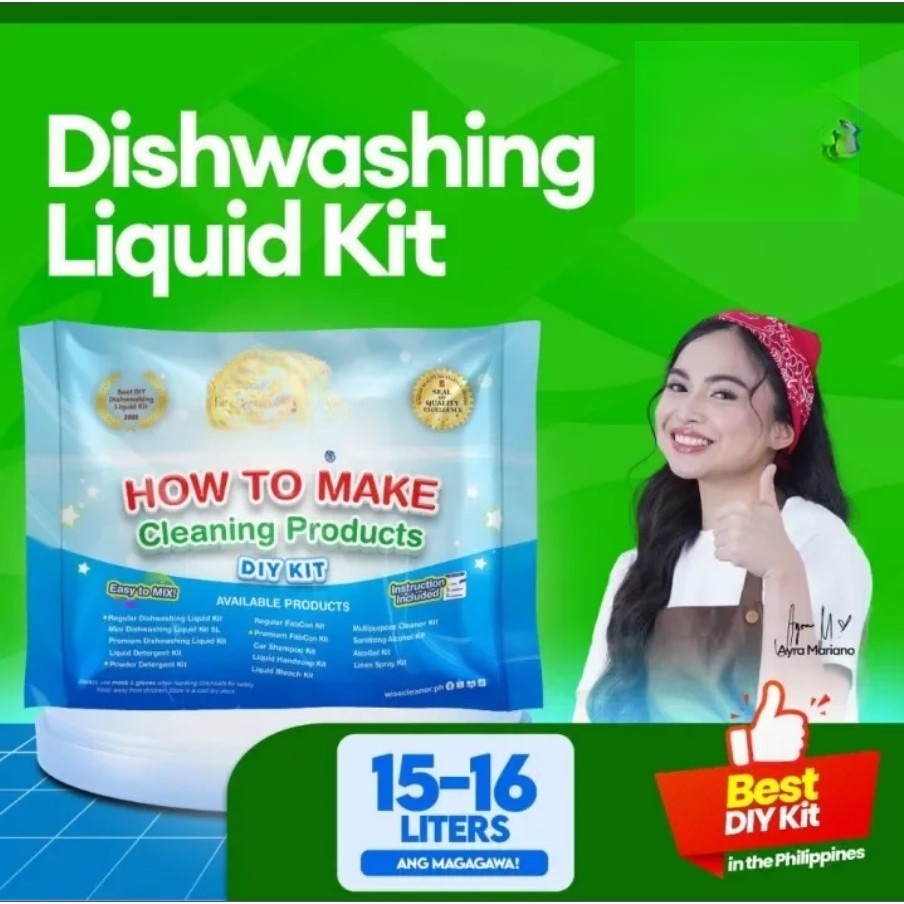 Wise Cleaner DIY Dishwashing Liquid Kit – Makes Up to 16 Liters ...